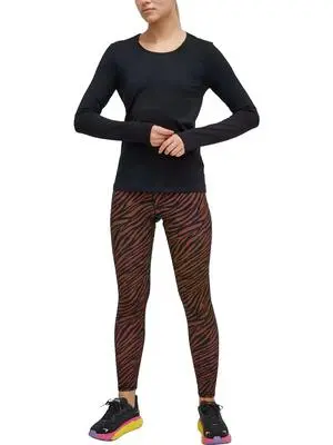 CASALL Mesh-panelled Long Sleeve T-shirt - Black