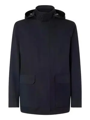 Zegna Notte Oasi Motorin 300cc Car Coat - Blue