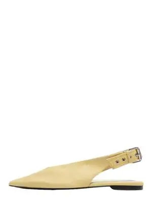Bimba Y Lola Bimba Y Lola Leather Slingback Ballerinas Yellow