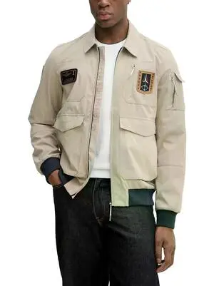 AERONAUTICA MILITARE Patch Detail Jacket - Neutrals