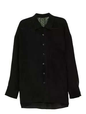 ZIGGY CHEN Long-sleeve Button-up Shirt - Black