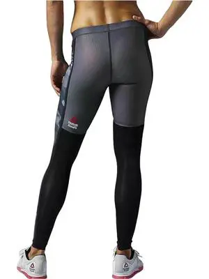 REEBOK Crossfit Panelled Compression Leggings - Grey