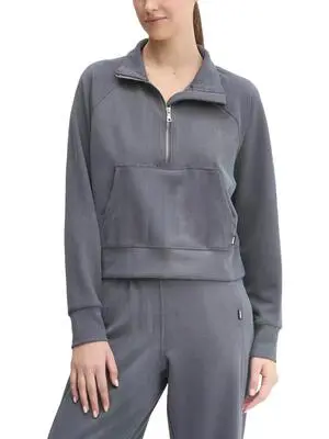 DKNY DKNY Ribbed Half-Zip Sweatshirt