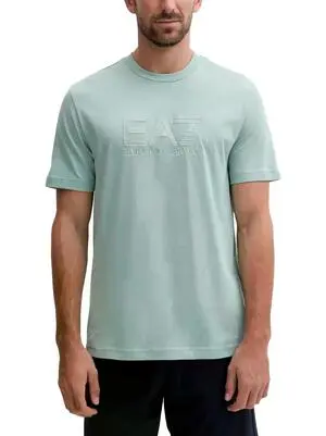 EA7 Logo-embroidered T-shirt