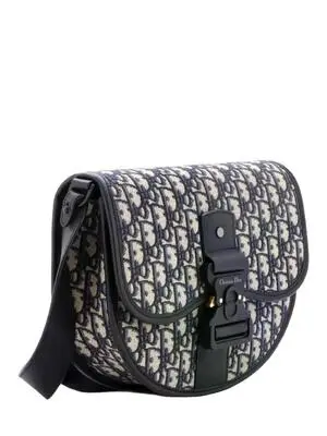 DIOR Gallop Flap Messenger Bag Oblique Canvas Medium Crossbody Bag