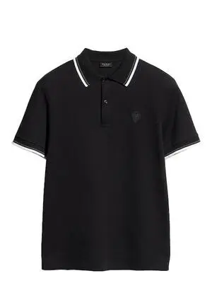 Gucci Cotton Piquet Polo Shirt With Embroidery - Black