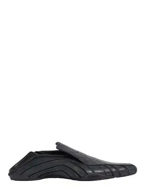 Gucci Leather Slip-on Sneakers With Web Detail - Black