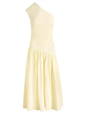Merlette Brisa Cotton Jersey Dress - Yellow