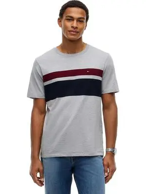 Tommy Hilfiger Block Stripe T-shirt - Grey