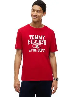 Tommy Hilfiger Athletic Department Logo T-shirt - Medium Red