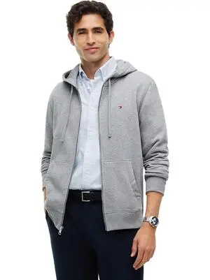 Tommy Hilfiger Essential Zip Hoodie - Grey