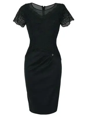 LUNA FASHION HOUSE Jody Lace V-neck Midi Dress - Green