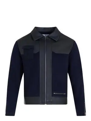 THE GT ATELIER The Gt Atelier Zip-Up Herringbone Jacket