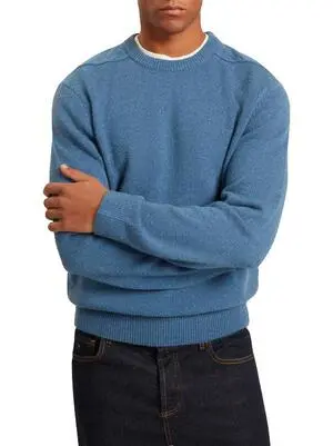 Ted Baker London Demario Wool Blend Crewneck Sweater - Blue
