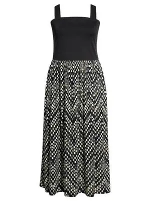 Loveappella Sleeveless Maxi Dress - Black/ivory