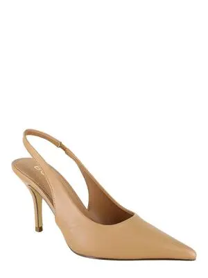 Bcbgmaxazria Conny Pointed Toe Slingback High Heel Pumps - Tan