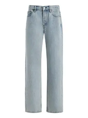 Still Here Life Rigid Mid-rise Straight-leg Jeans - Light Wash