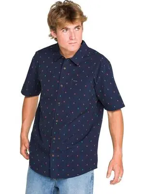 Volcom Bankstone Short Sleeve Shirt - Midnight
