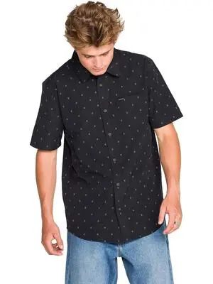 Volcom Bankstone Short Sleeve Shirt - Black
