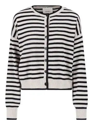LISA YANG Lisa Yang Striped Cashmere Cardigan