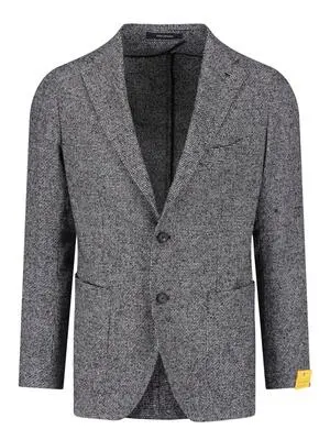 Tagliatore Single-breasted Blazer In Wool Blend - Black