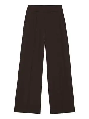 BOSS BOSS Wide-Leg Relaxed-Fit Pants With Embroidered Double B Logo