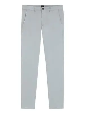 BOSS Slim-fit Stretch Satin Pants - Light Grey