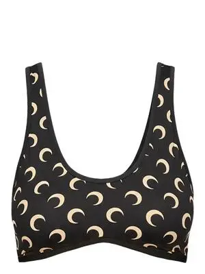 MARINE SERRE Marine Serre Moon Printed Scoop Neck Top