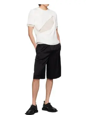 PETER DO Peter Do Silk T-shirt With Asymmetrical Slit