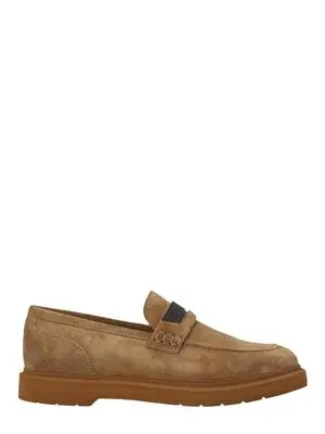Brunello Cucinelli Embellished Almond Toe Loafers - Brown