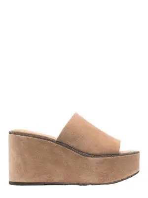 BRUNELLO CUCINELLI Brunello Cucinelli Platform Sole Mules