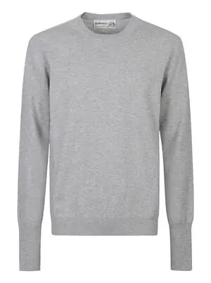 BALLANTYNE Crewneck Knitted Jumper - Gray