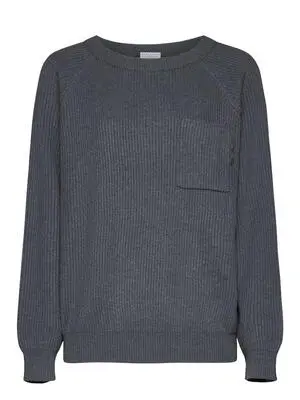 BRUNELLO CUCINELLI Brunello Cucinelli Ribbed Knit Cotton Jumper