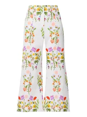 Borgo De Nor High-waisted Cropped Flare Pants - White