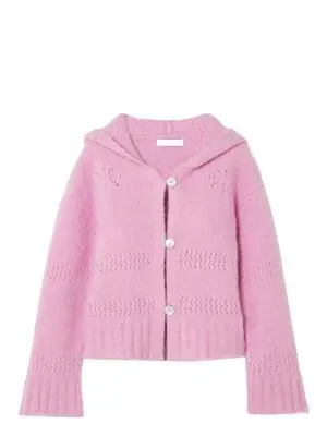 CALLE DEL MAR Calle Del Mar Crochet Hooded Cardigan