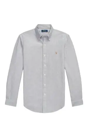 Polo Ralph Lauren Embroidered Oxford Shirt Grey