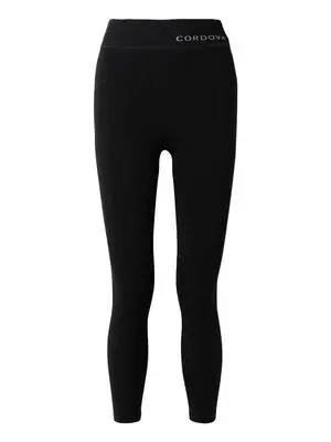 Cordova Sol Ribbed-knit Leggings - Black