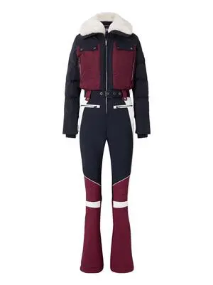 Fusalp Karei Belted Plush-trimmed Padded Shell Ski Suit - No