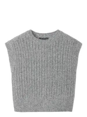 JAMES PERSE Silk-blend Vest - Gray