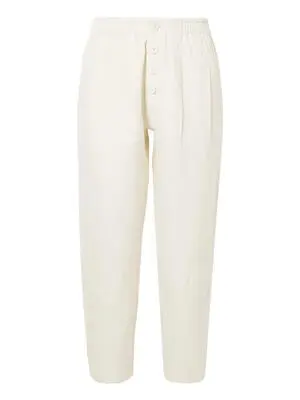 APIECE APART Lightweight Straight-leg Cotton And Linen Pants - No
