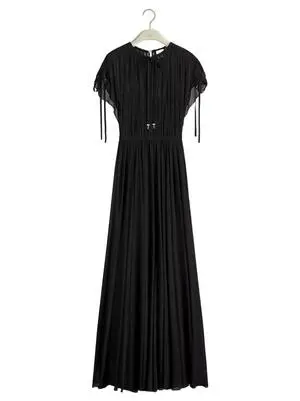 Dior Dioriviera Long Flared Dress - Black