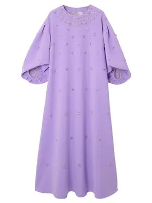 Huishan Zhang Embellished Recycled Crepe Gown - No