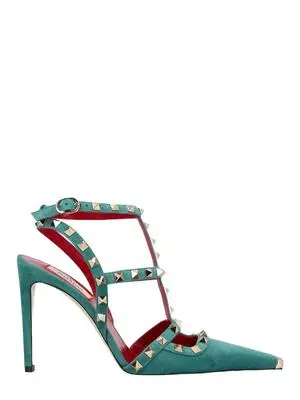 VALENTINO Valentino Rockstud Suede Pumps 100mm