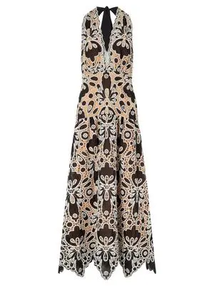 JOHANNA ORTIZ Lace Open-back Dress