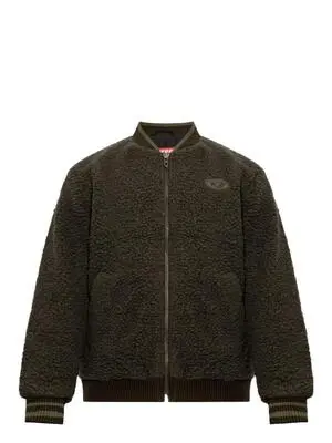 DIESEL® S-reds Fleece Bomber Jacket - Green