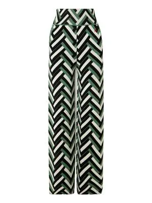 PERFECT MOMENT Embroidered Wool Wide-leg Pants