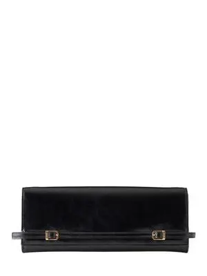 Simkhai River East West Leather Clutch - Black