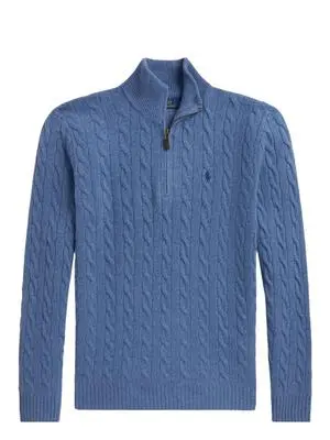 Polo Ralph Lauren Cable Knit Half-zip Pullover - Blue