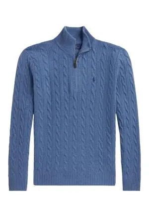 Polo Ralph Lauren Half Zip Cable Knitted Jumper - No