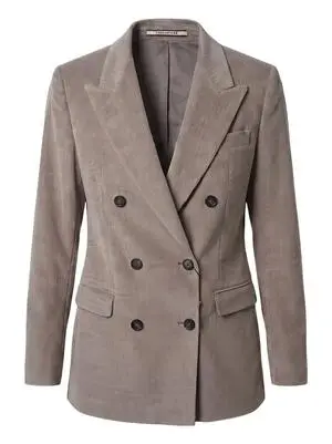 Tagliatore Double-breasted Long-sleeved Jacket - Gray